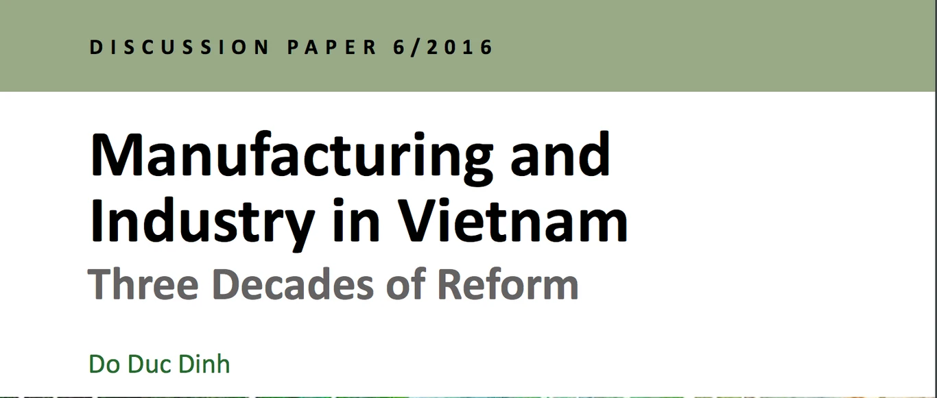 Manufacturing and Industry in Vietnam: Three Decades of Reform | The ...