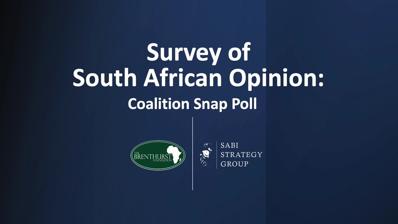 Survey of South African Opinion: Coalition Snap Poll | The Brenthurst ...